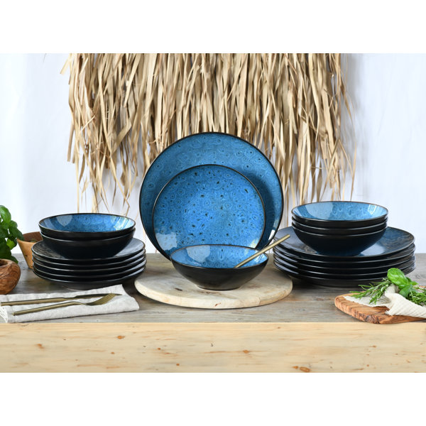 Creatable Capri 18 Piece Stoneware Dinnerware Set - Service for 6 | Wayfair.co.uk